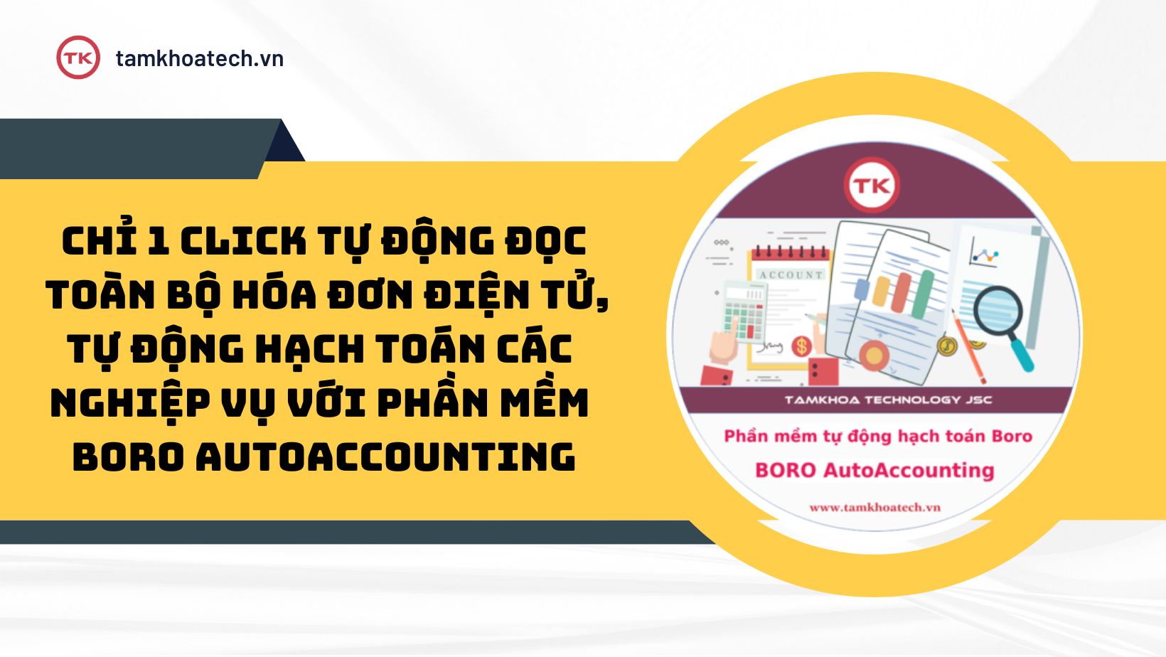 Chỉ 1 click tự động đọc toàn bộ hóa đơn điện tử, tự động hạch toán các nghiệp với phần mềm Boro ...