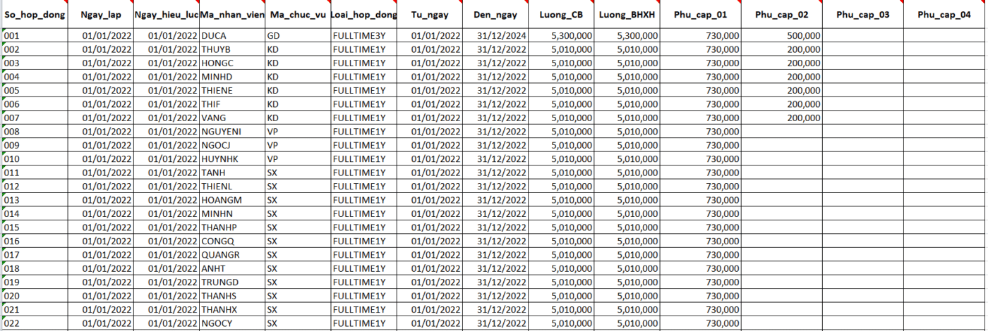 Hướng dẫn thực hiện bảng lương trong Phần Mềm Kế Toán Boro eAccounting ...